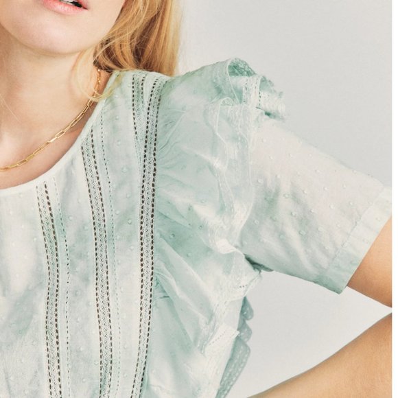 LoveShackFancy | Dresses | Nwt Loveshackfancy Natasha Dress Moss Green ...